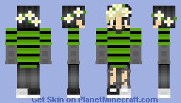 Edgy Flower Boy Minecraft Skin