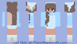 - Aesthetic Blue 『🌿』- Minecraft Skin