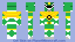 mighty morphin power rangers green Minecraft Skin