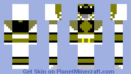 mighty morphin power rangers white Minecraft Skin