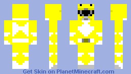 mighty morphin power rangers yellow Minecraft Skin