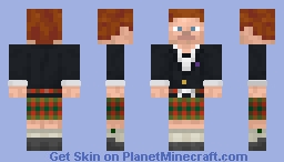 Modern Scottish Steve Minecraft Skin