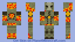 Molten warrior Minecraft Skin