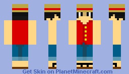Monkey D, Luffy Minecraft Skin