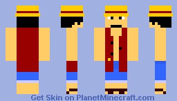 Monkey De Luffy Minecraft Skin