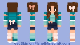 Moony Cyan Team Minecraft Skin