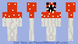 Mooshroom Infected person Minecraft Skin