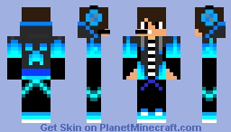 Blue Gaming Guy Minecraft Skin