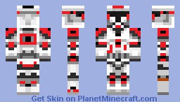 red and blue clone Minecraft Skin