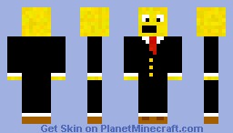 Yellow Mr panties in a tux Minecraft Skin