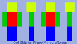 multicolor guy Minecraft Skin