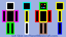 Blue Robot Skin Minecraft Skin