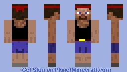 Muscle Steve Minecraft Skin
