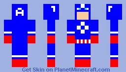 captain america Minecraft Skin