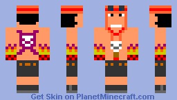 One Piece - Ace Minecraft Skin