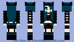 Blue Haired Queen Minecraft Skin