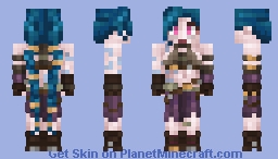 Jinx (Actions & Stuff Compatible) Minecraft Skin