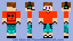 Awesome dude with headset Minecraft Skin