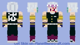 Uzui exterminador de oni minecraft skin Minecraft Skin