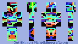 colorful person Minecraft Skin