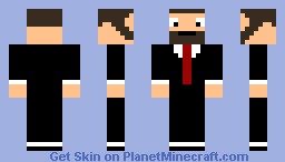 Beard & Suit Minecraft Skin