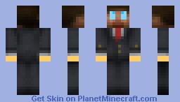 Guy In Suit Minecraft Skin