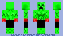 Boxing Creeper Minecraft Skin