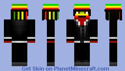 Rastafarian skin in a suit Minecraft Skin