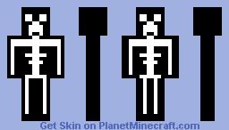 Skeleton Body Of A Human Minecraft Skin