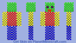 Rainbow Checker Minecraft Skin