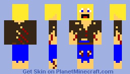 Damaged man Minecraft Skin