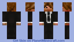 Black Suit White tie Minecraft Skin