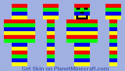 Multi Coloured Man Minecraft Skin