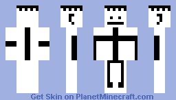 derpy stick man Minecraft Skin