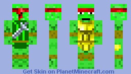 Raphael TMNT Minecraft Skin