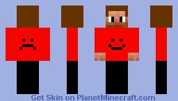 happy/sad man Minecraft Skin