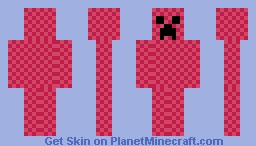 pink creeper Minecraft Skin