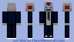 Robot in a tux. Minecraft Skin