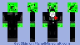 Fancy creeper Minecraft Skin