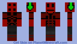 red skelton Minecraft Skin
