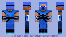 Sub-Zero from Mortal Kombat Minecraft Skin