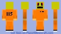 shuffle bot jailed Minecraft Skin