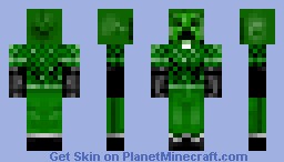 Creeper warrior- green Minecraft Skin