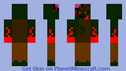 Bloody zombie Minecraft Skin