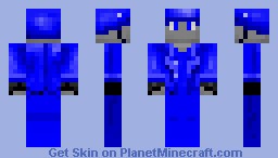 robot solider blue Minecraft Skin
