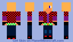 tan neon teenager Minecraft Skin