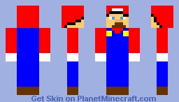 Mario Minecraft Skin