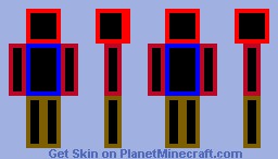 colorful outline Minecraft Skin