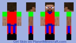 Different Color Steve Minecraft Skin