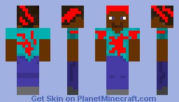 black steve is dead Minecraft Skin